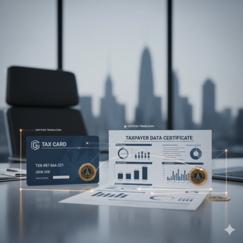Tax Card & Taxpayer Data Certificate Translation